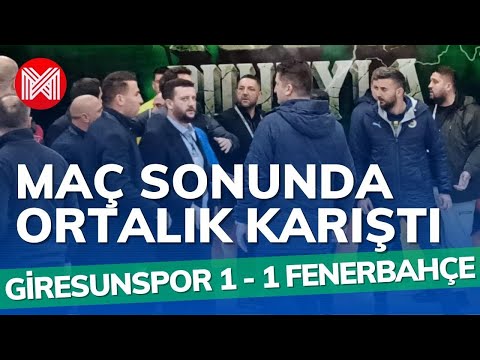 Giresunspor - Fenerbahçe maçı sonrası yaşanan olaylar