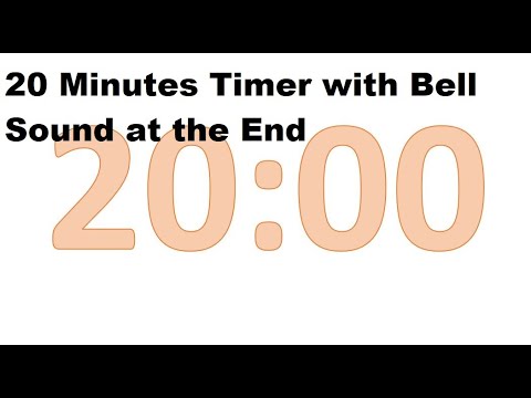 20-Minute Timer with Bell Sound at the End | Perfect for Focus, Study ...