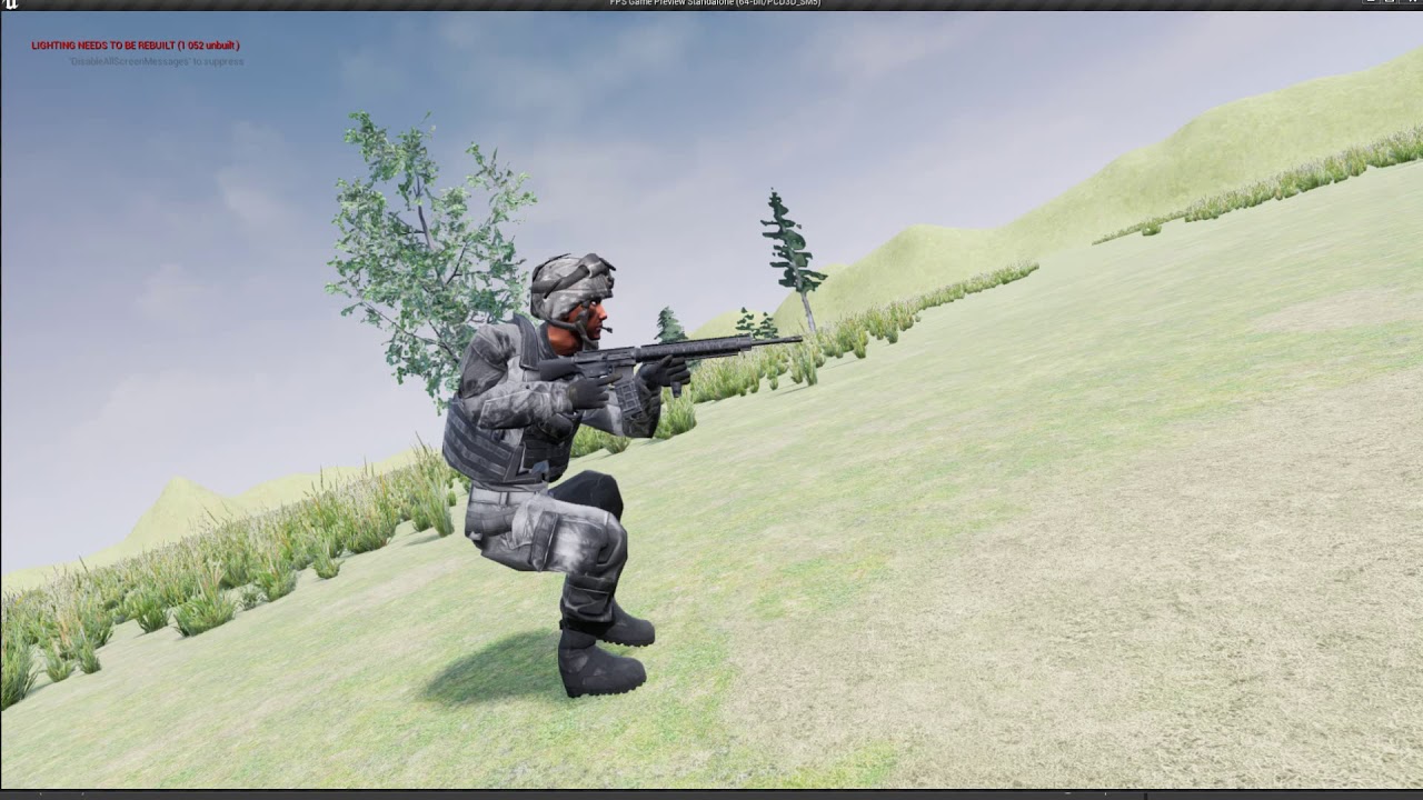 Crouch movements w.i.p. - YouTube