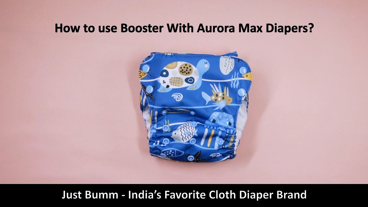 How to use Booster with Aurora Max Diapers - YouTube