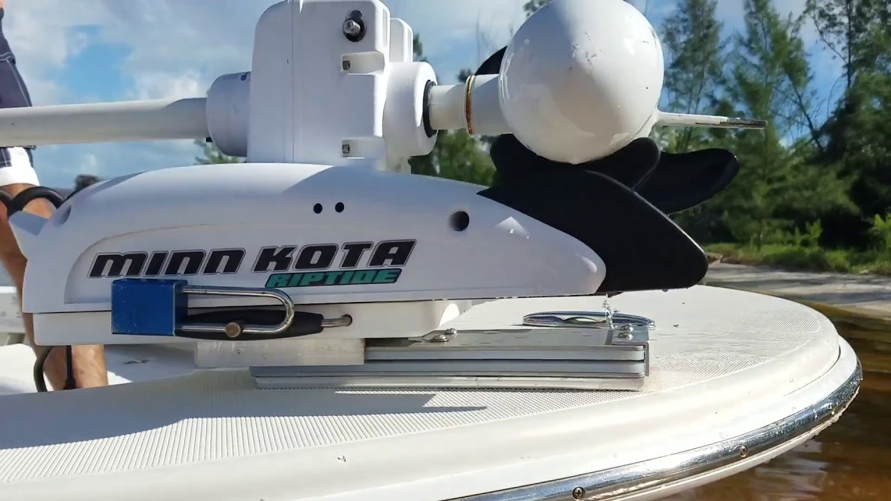 Sliding Trolling Motor Mount: ShuttleSlide Demo with Automatic ...