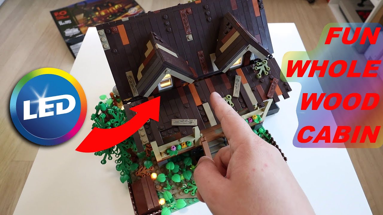 Fun Whole Wood Cabin : un compatible Lego chinois qui s'illumine ...