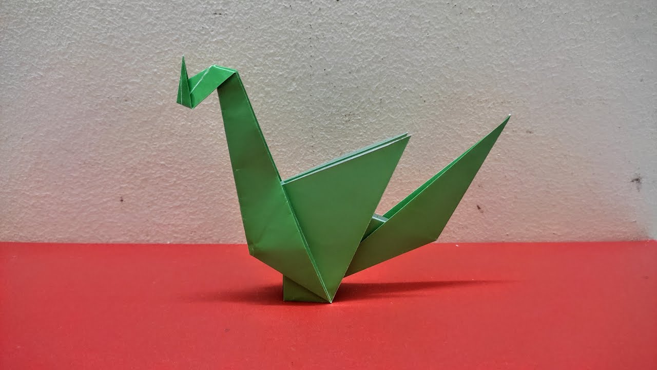 How To Make a paper Origami Wyvern Easy - Origami Wyvern Paper - YouTube