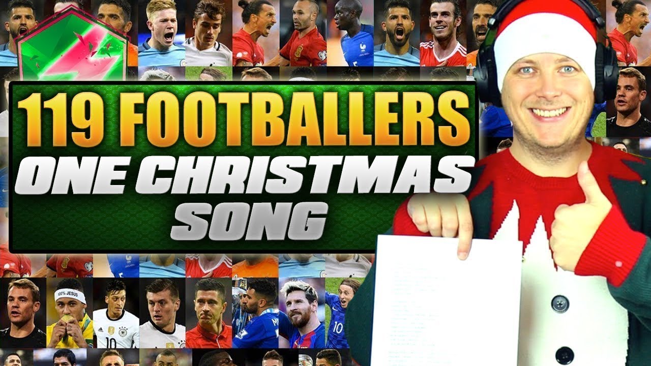119 FOOTBALLERS 1 SONG! 🎄 Band Aid Christmas Football Songs - YouTube