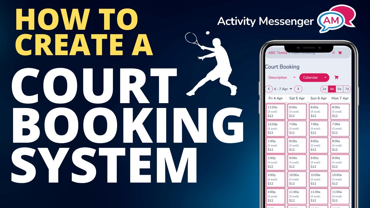 How to create a court booking system 🎾 - YouTube