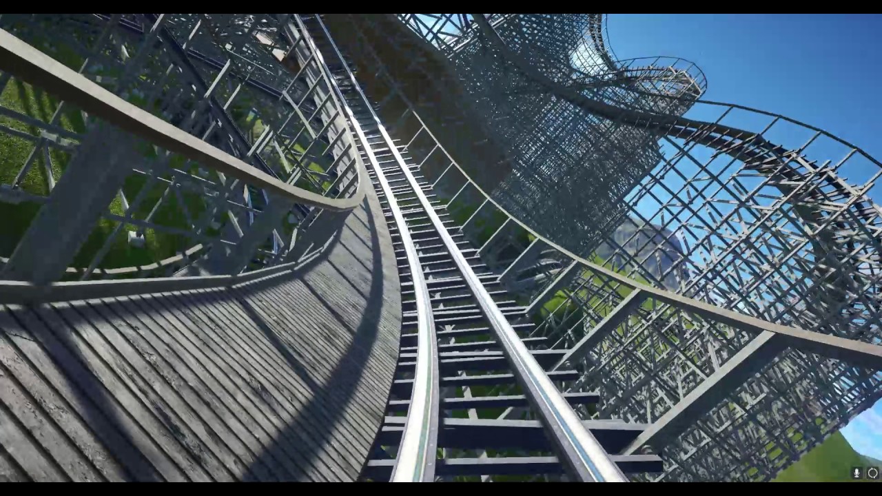 The Forbidden Forest wooden coaster in Planet Coaster - YouTube