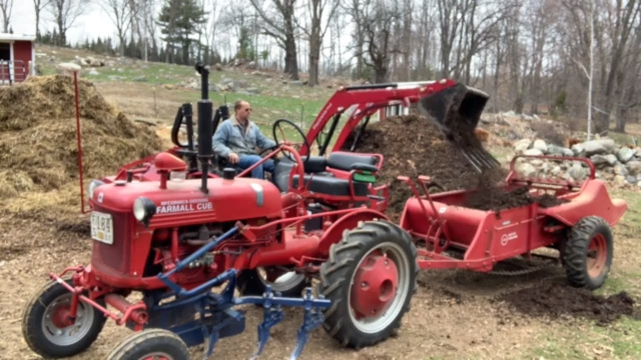 Spreading Manure With An IH Farmall Cub And A McCormick-Deering 100 ...