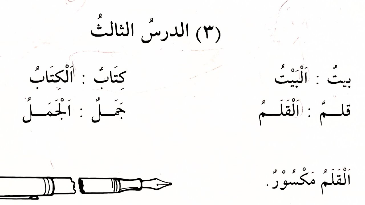 Madina Arabic book 1 | lesson 3 part 2 | definite/indefinite noun ...