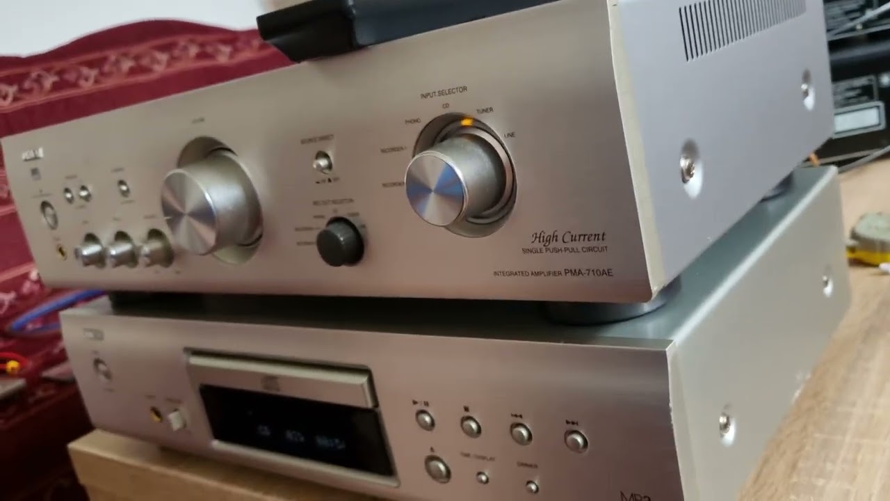 Denon pma 710 ae--dcd 510 ae Test - YouTube