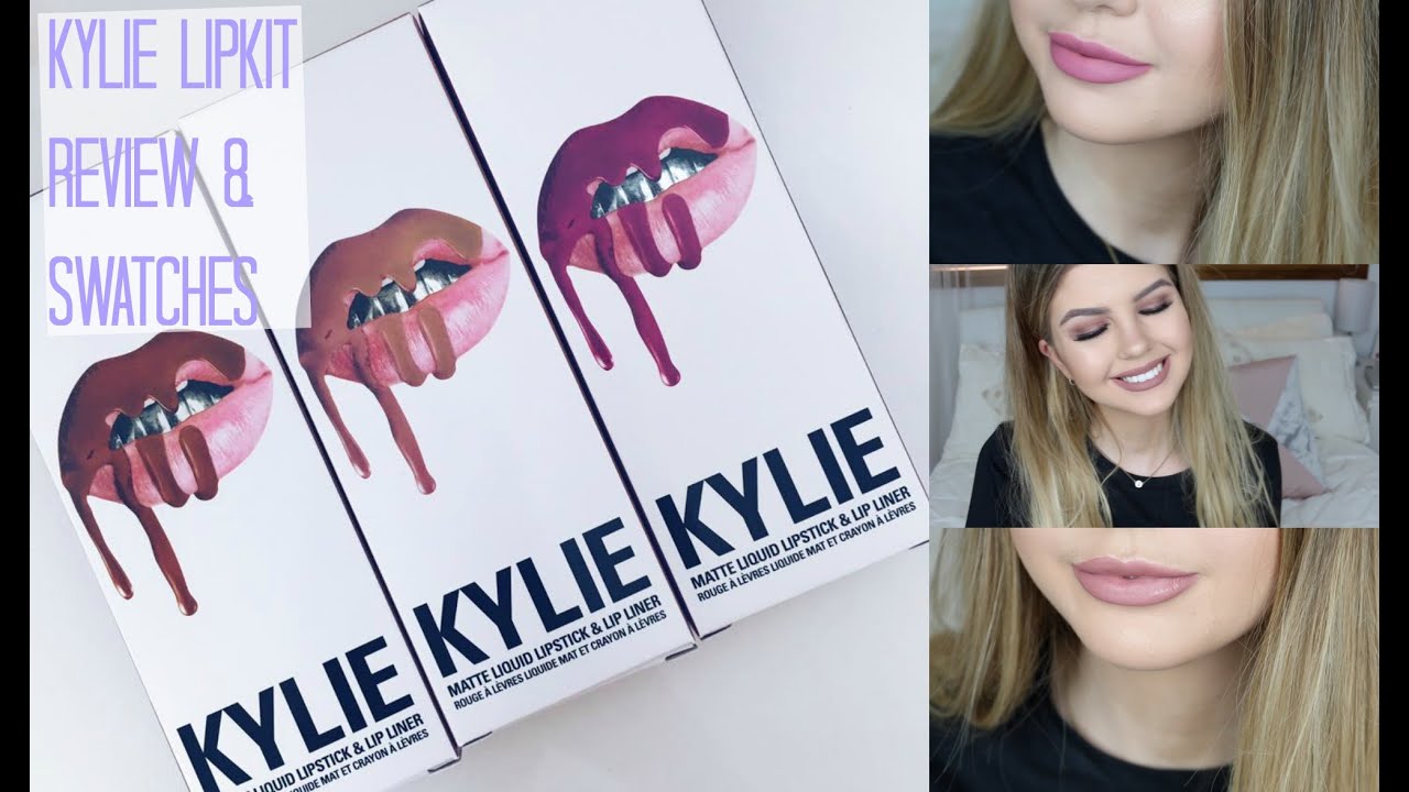 KYLIE LIPKIT REVIEW & SWATCHES Cass Sersemis - YouTube