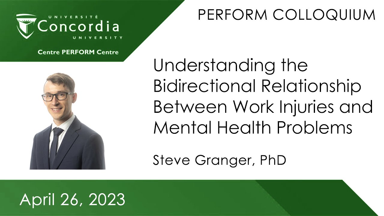 Understanding the Bidirectional Relationship Between Work Injuries and ...