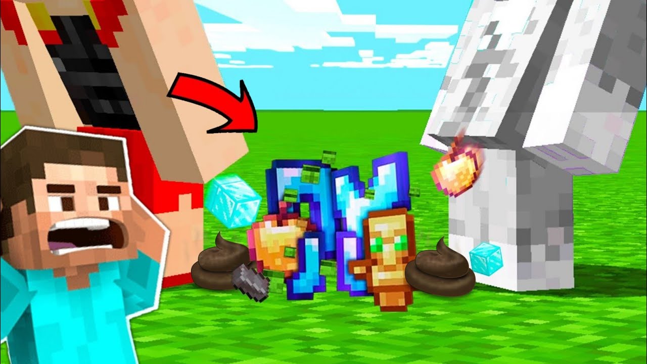 Minecraft BUT Crouch = Spawn OP Items... - YouTube