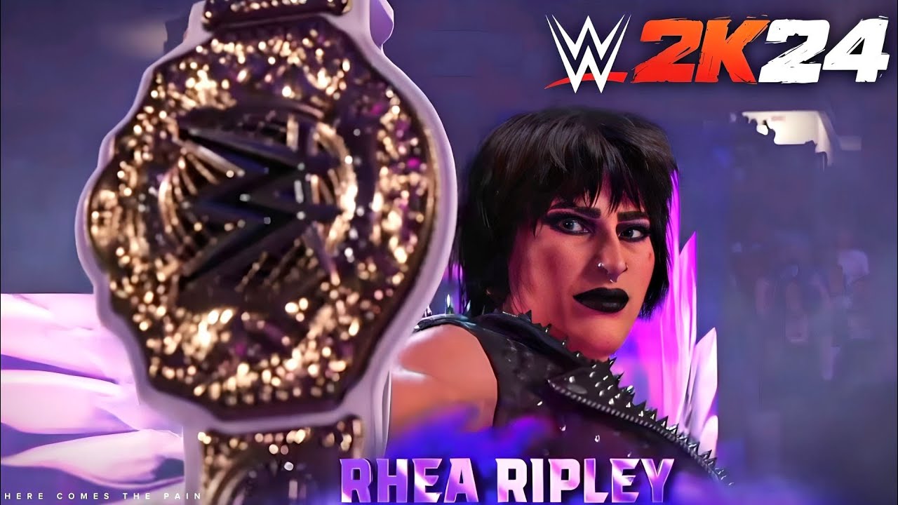 WWE2K24 RHEA RIPLEY FULL OFFICIAL ENTRANCE - YouTube