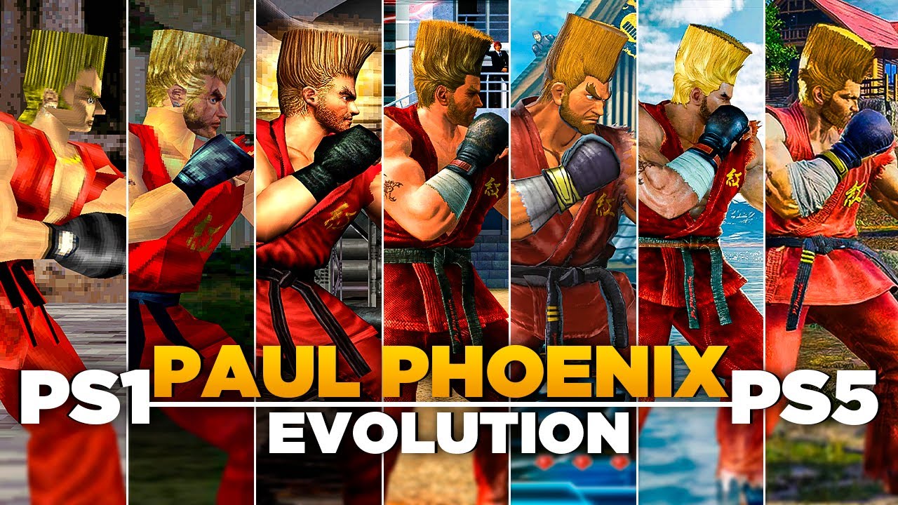 Evolution of Paul Phoenix in Tekken Games (1994 - 2024 | PS1 - PS5 ...