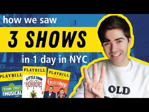 VLOG: we saw 3 musicals in 1 day in New York! | a three show Broadway ...