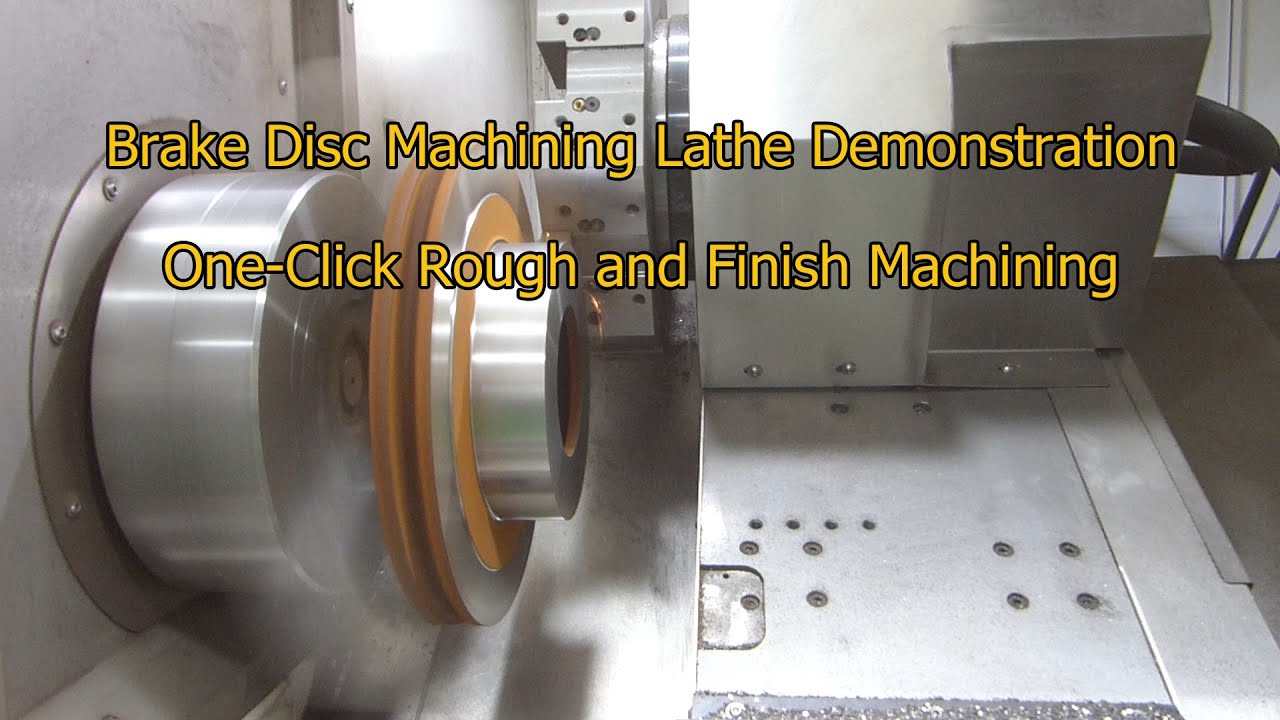 High-precision disc brake turning machine for automotive industry - YouTube