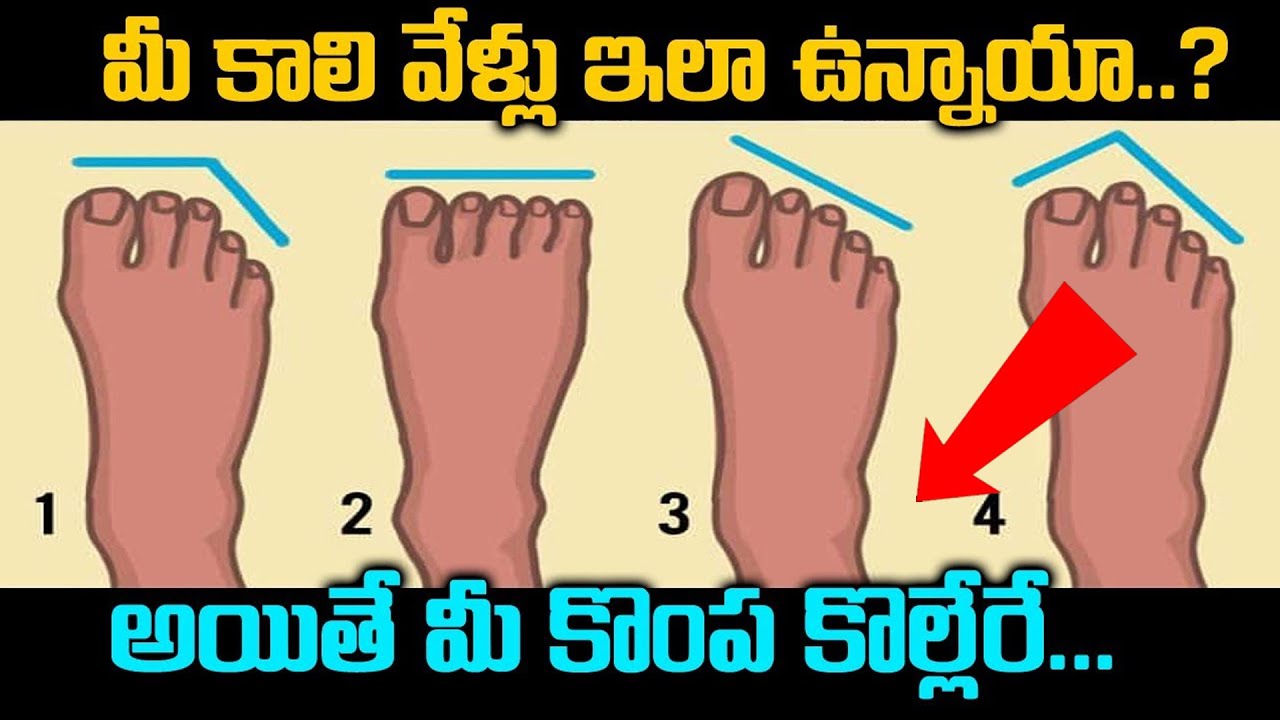 మీ కాళ్ళ వేళ్ళు ఇలా ఉన్నాయా ..అయితే మీ కొంప కొల్లేరే || Shocking Facts ...