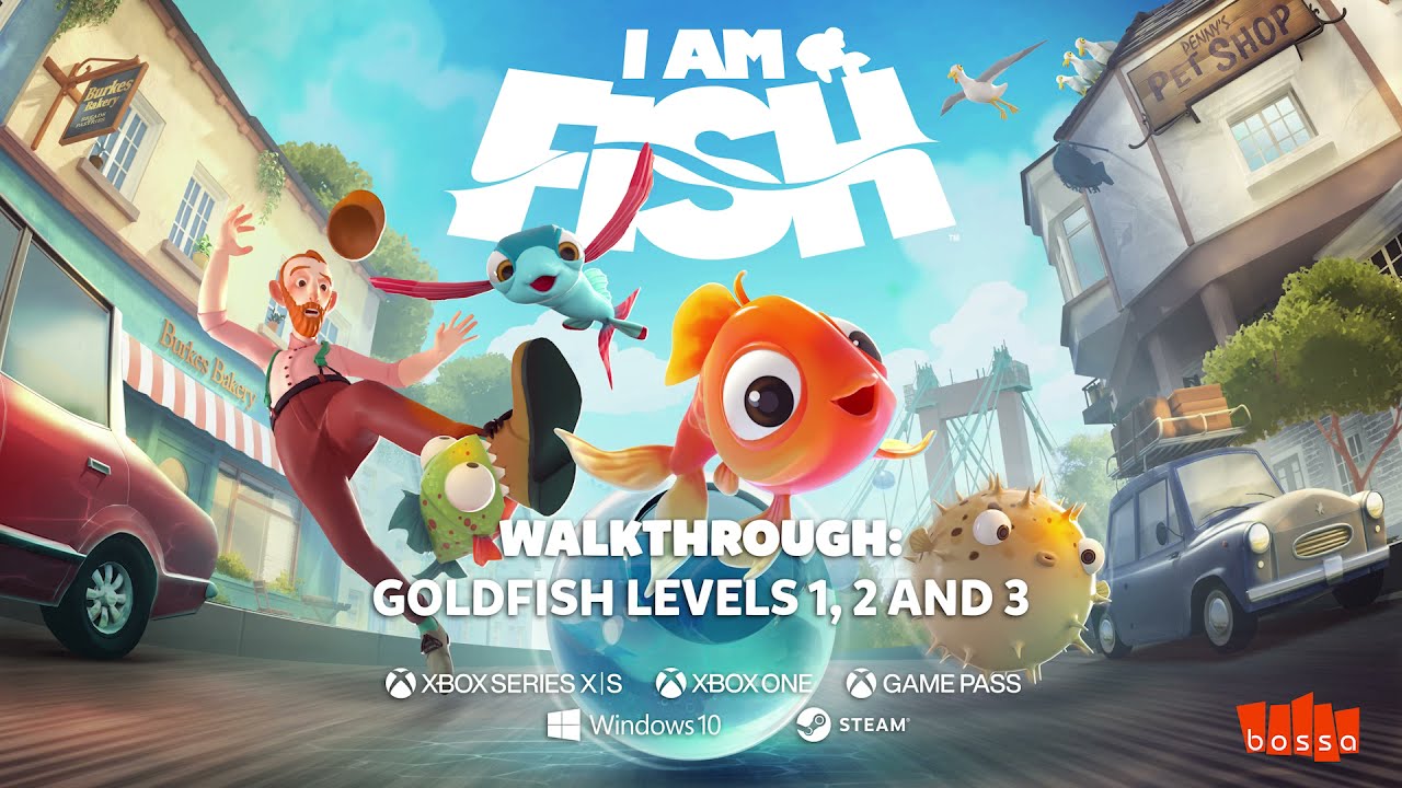 I Am Fish | Walkthrough PART 1 - Goldfish Level 1, 2 and 3 | Curve ...