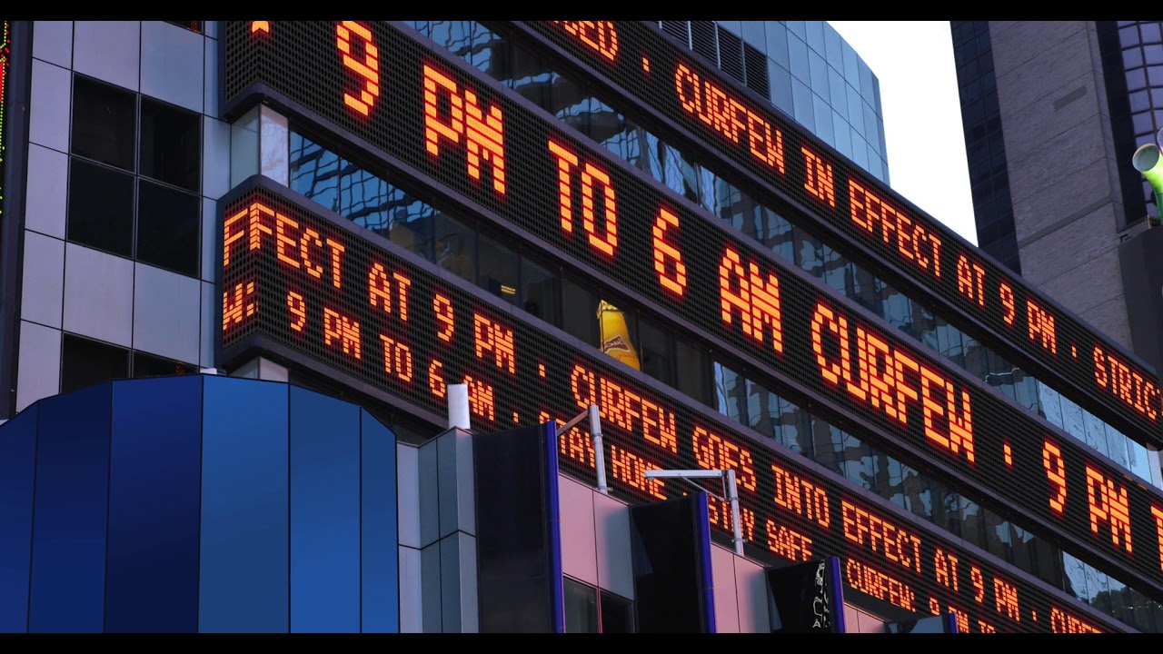 videoblocks a times square stock market ticker scrolls the reminder ...
