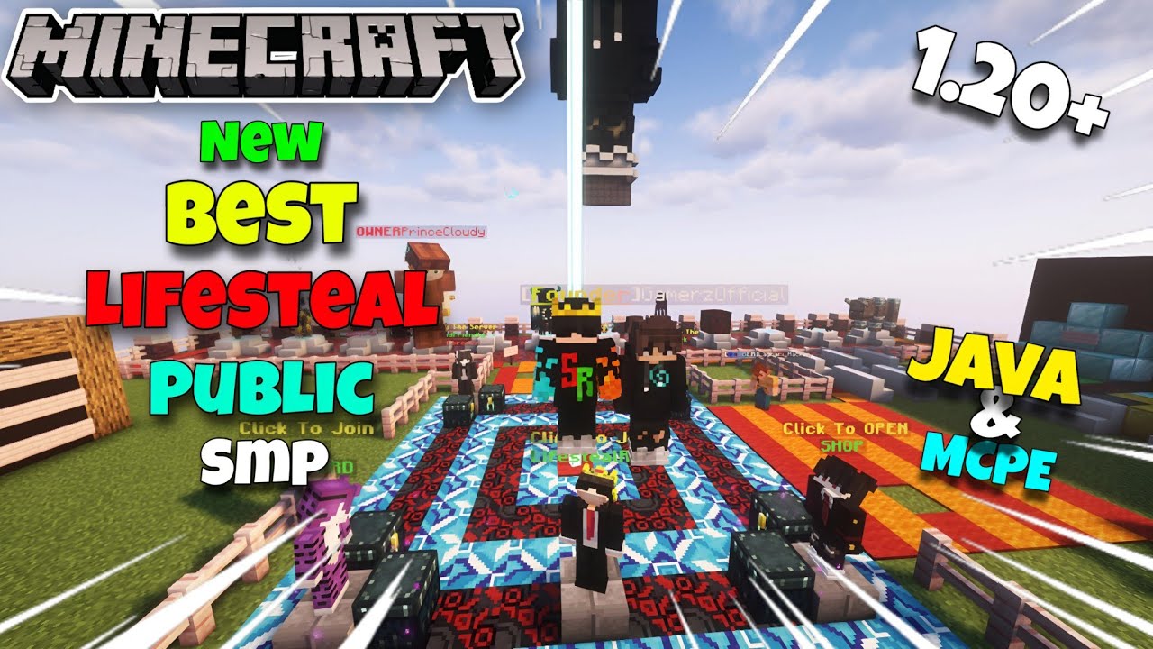 😍Best New Public Lifesteal Smp For Minecraft💕 | pocket + Java | 24/7 ...