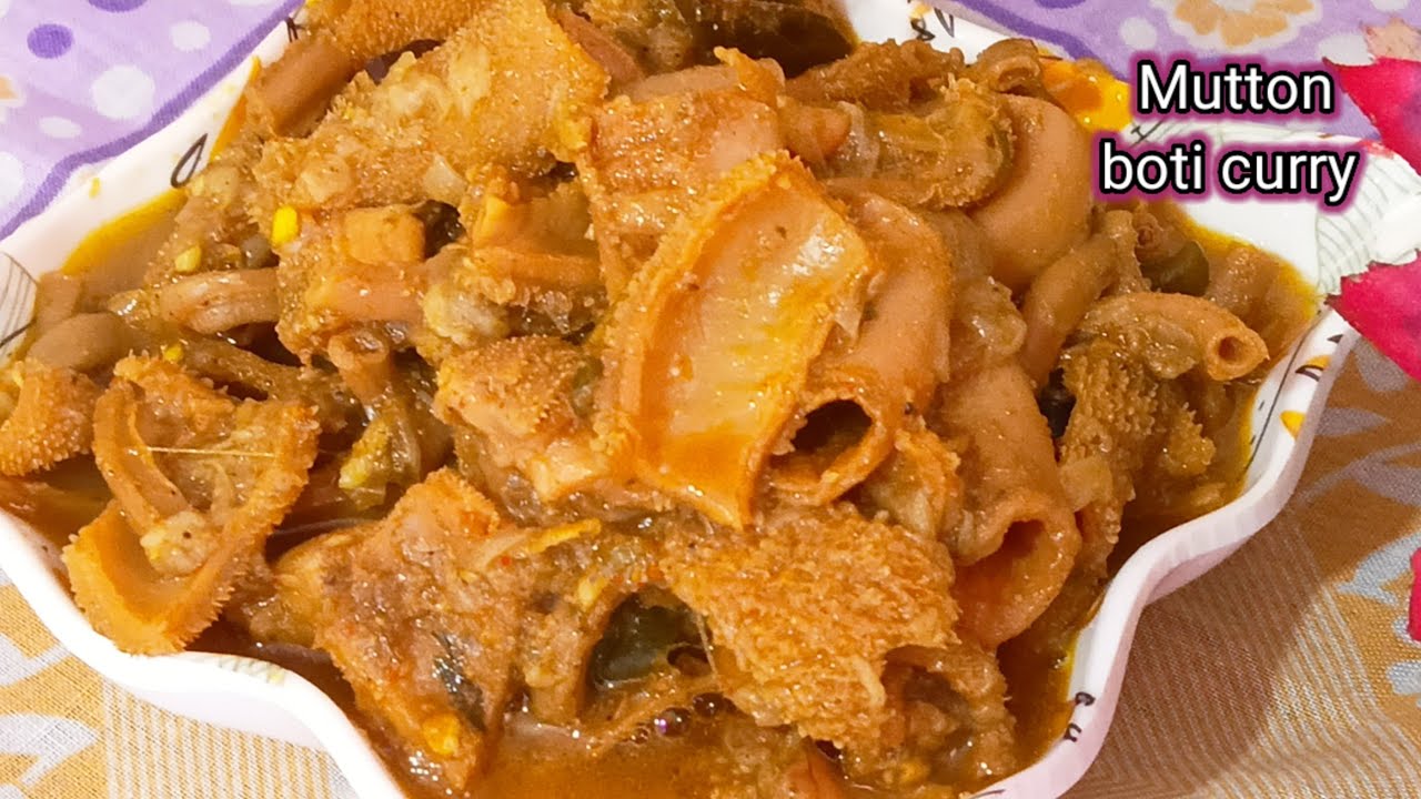 Mutton boti curry||స్మెల్ అనేది లేకుండా బోటీ కర్రీ చేసుకునే విధానం ...