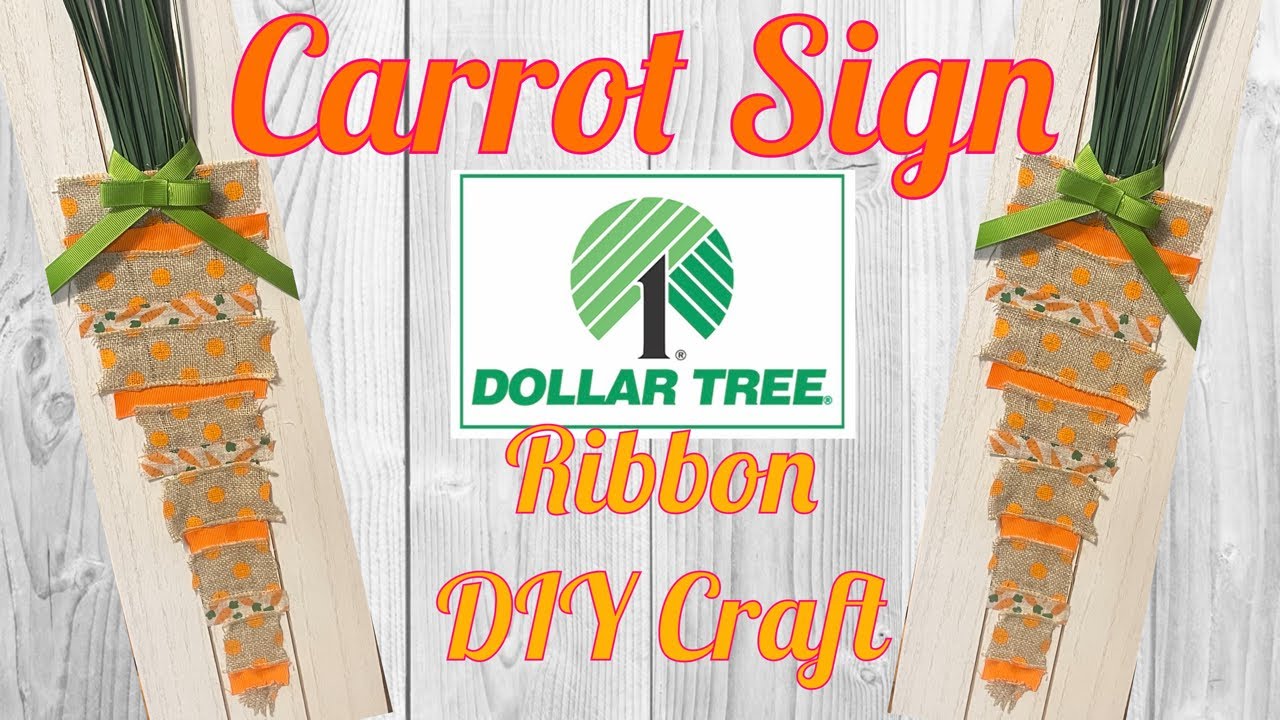 Easter Carrot Decoration - Dollar Tree Craft DIY - YouTube