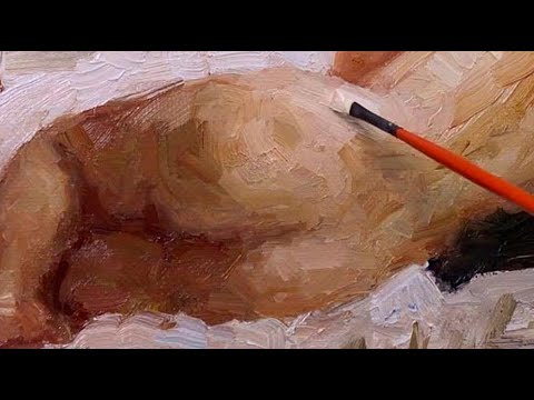 How to paint a nude girl's figure alla prima in oils?