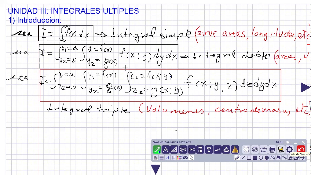 INTRODUCCION DE INTEGRALES MULTIPLES - YouTube