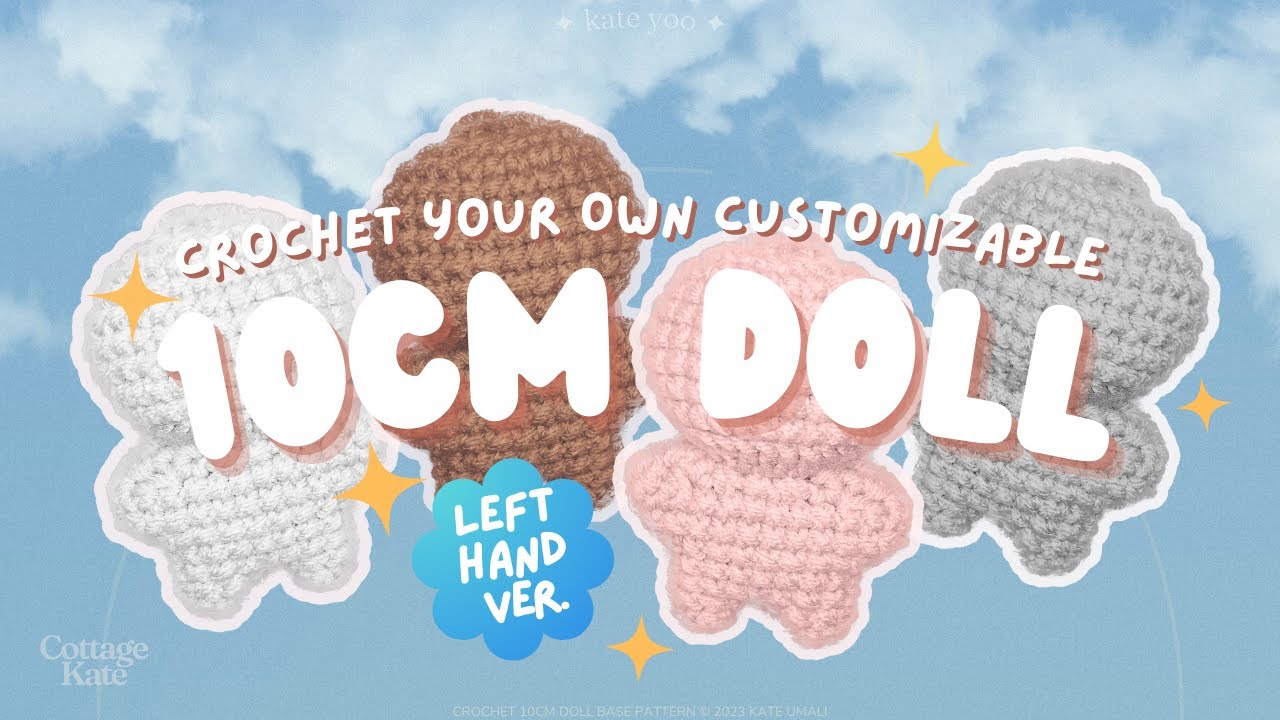 The doll base you've been looking for | Crochet ANY 10cm doll (LEFT ...