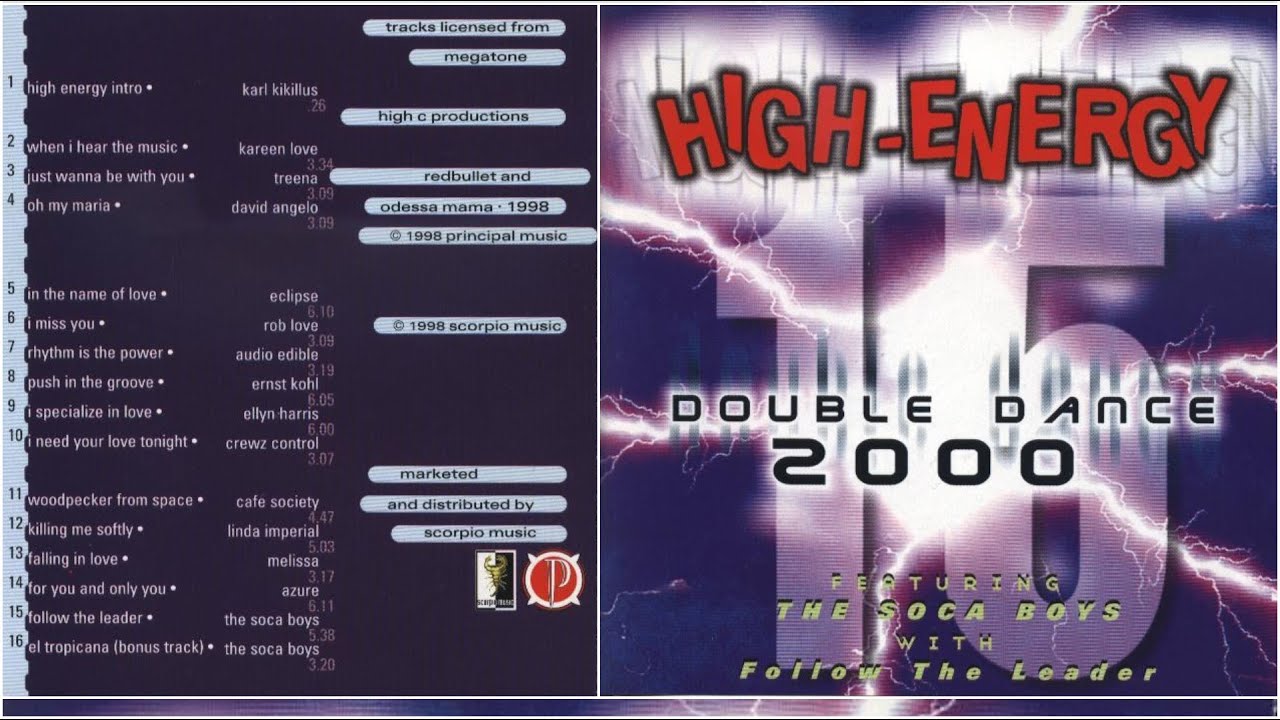 HIGH-ENERGY DOUBLE DANCE ⚡ Volume 15 (80 Mins Non-Stop Mix) 2LP Various ...