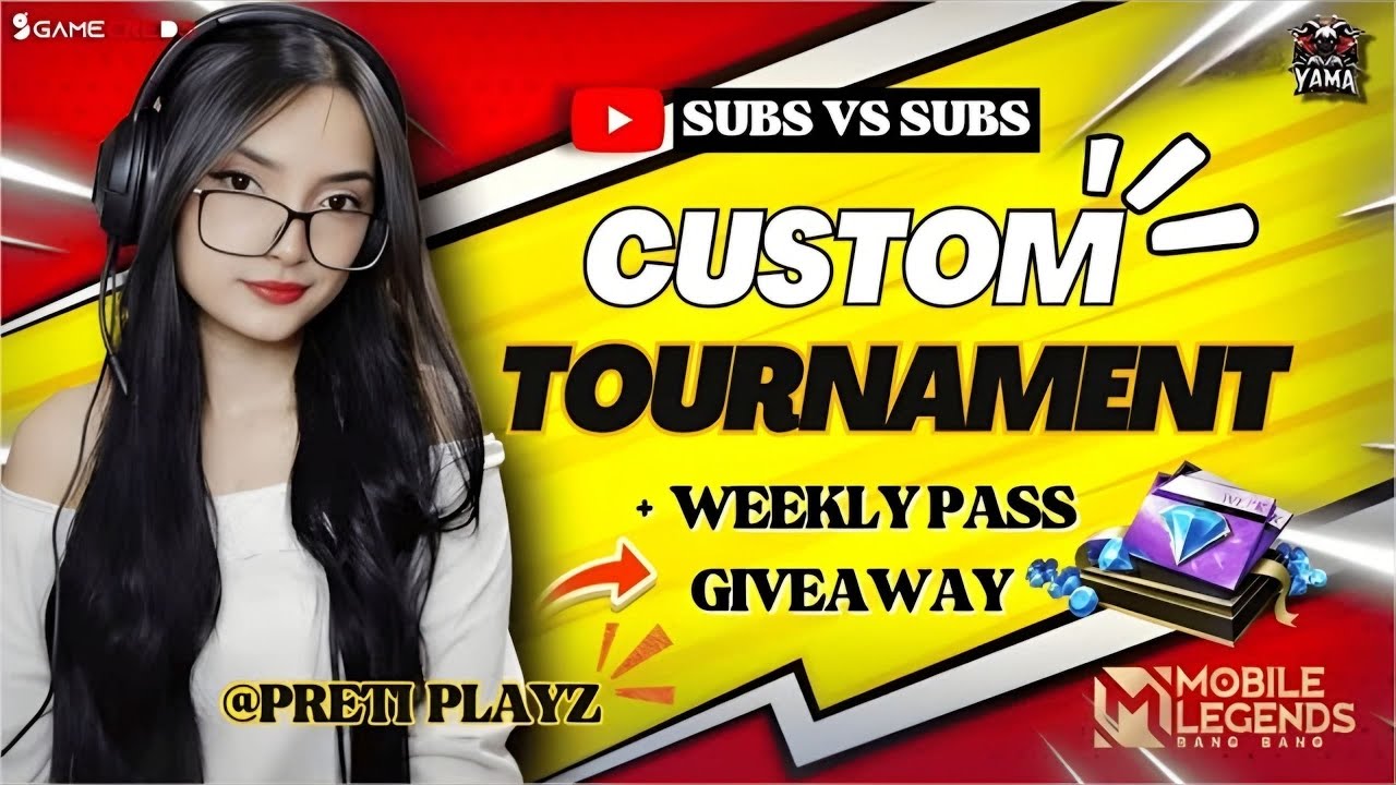 🔴 MLBB CUSTOM Tournament for SUBS 🔥 | Win Diamonds 💎 - YouTube