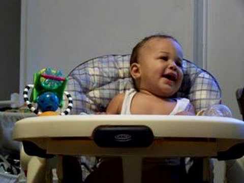 baby laughing