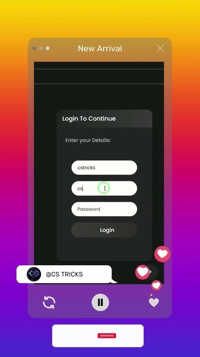 Pop-up Login Form Using HTML and CSS | #webdesign - YouTube