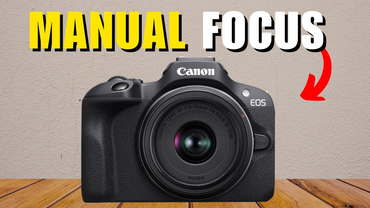 Canon R100 Manual Focus Settings - YouTube