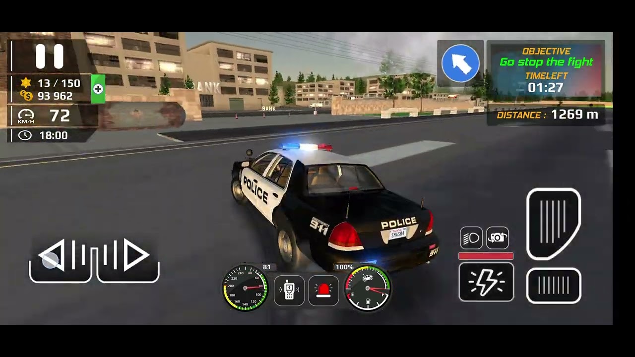 Jocuri cu masini de politie conduse la locul conflictului - YouTube
