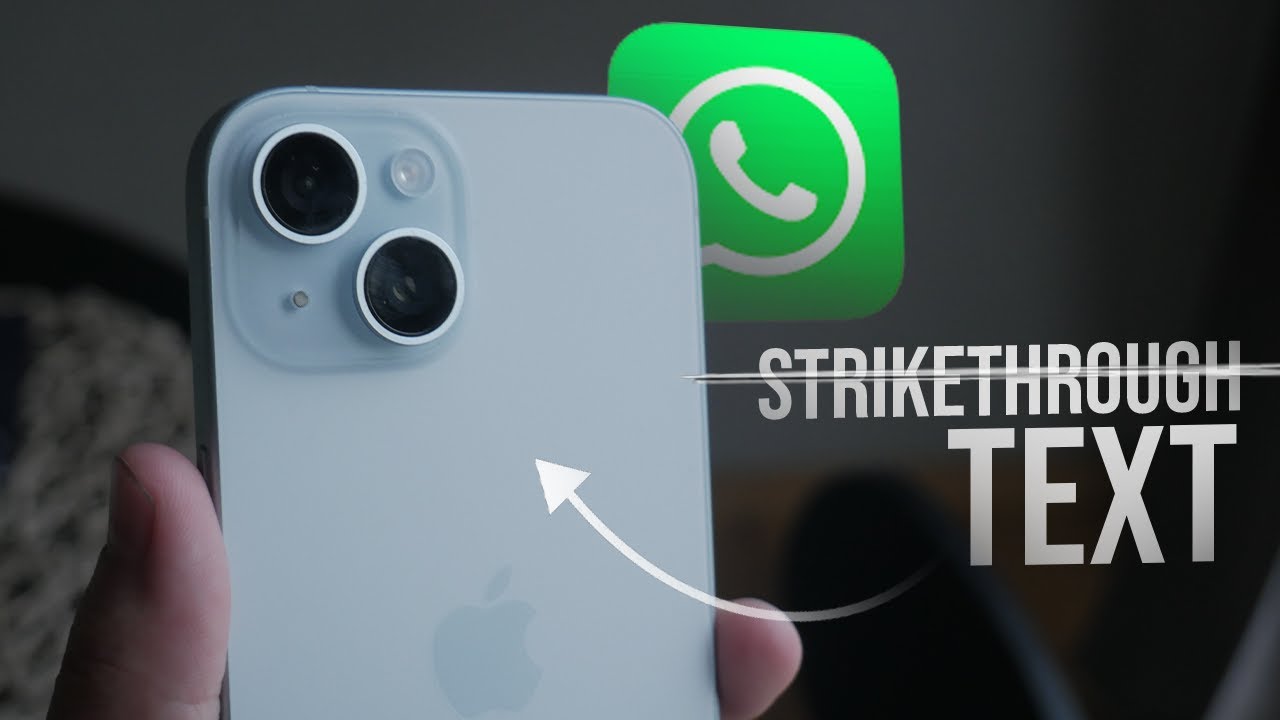 How to Make Strikethrough Text in WhatsApp (tutorial) - YouTube