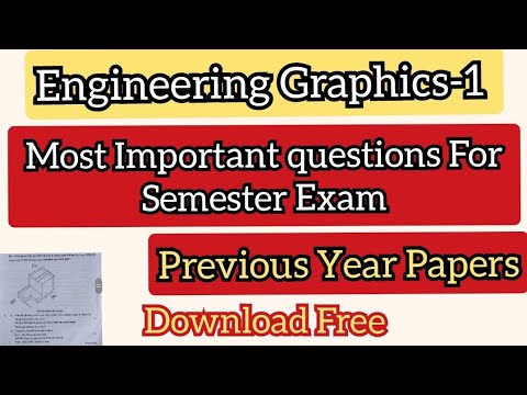 Engineering Graphics-1 Most Important questions For 1st semester Exam ...