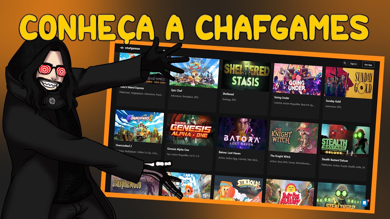 VOCE VAI AMAR ESSA NOVA PLATAFORMA DE GAMES - CHAFGMAES - YouTube