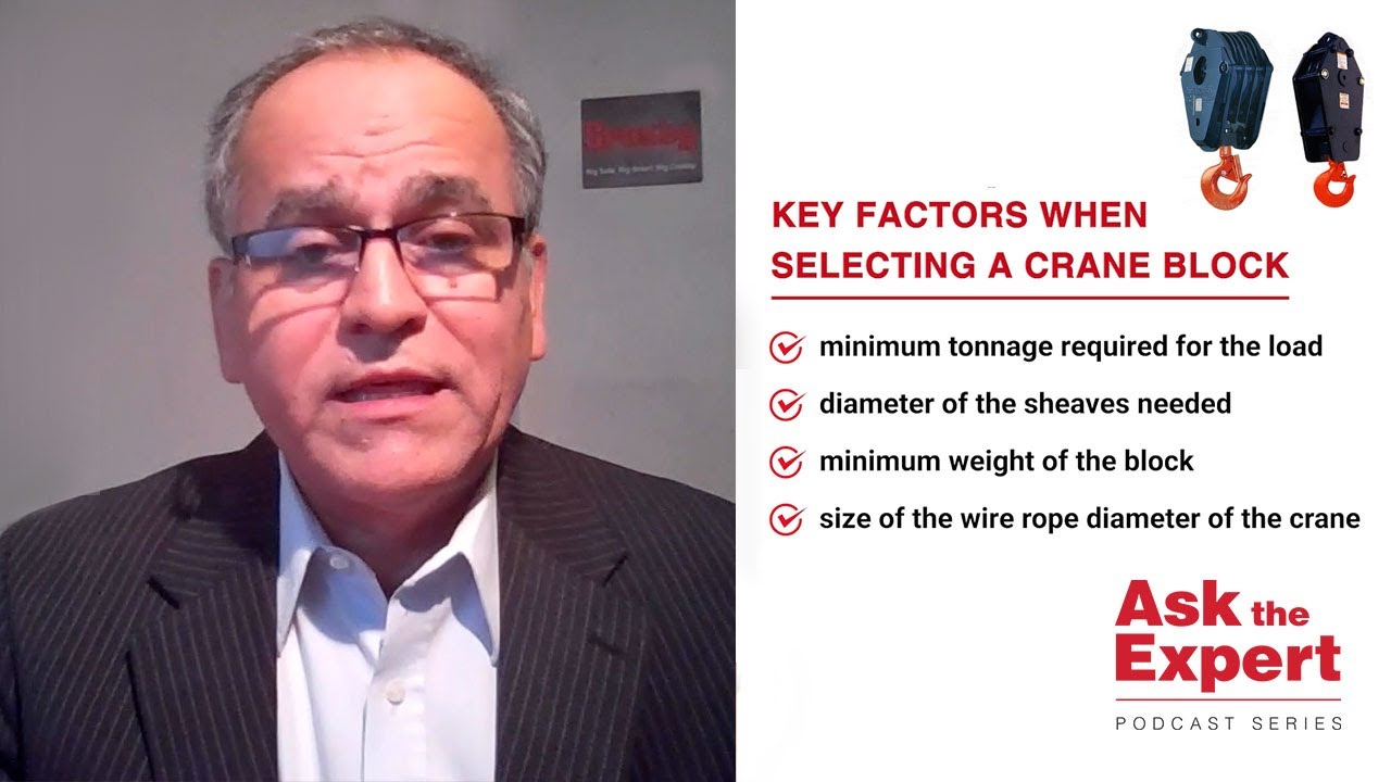 Crane Blocks: How to determine the correct block and understand model ...