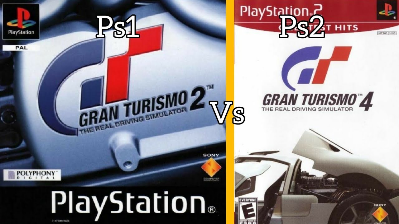 Gran Turismo 2 (PS1) vs Gran Turismo 4 (PS2) Comparison / Comparação ...