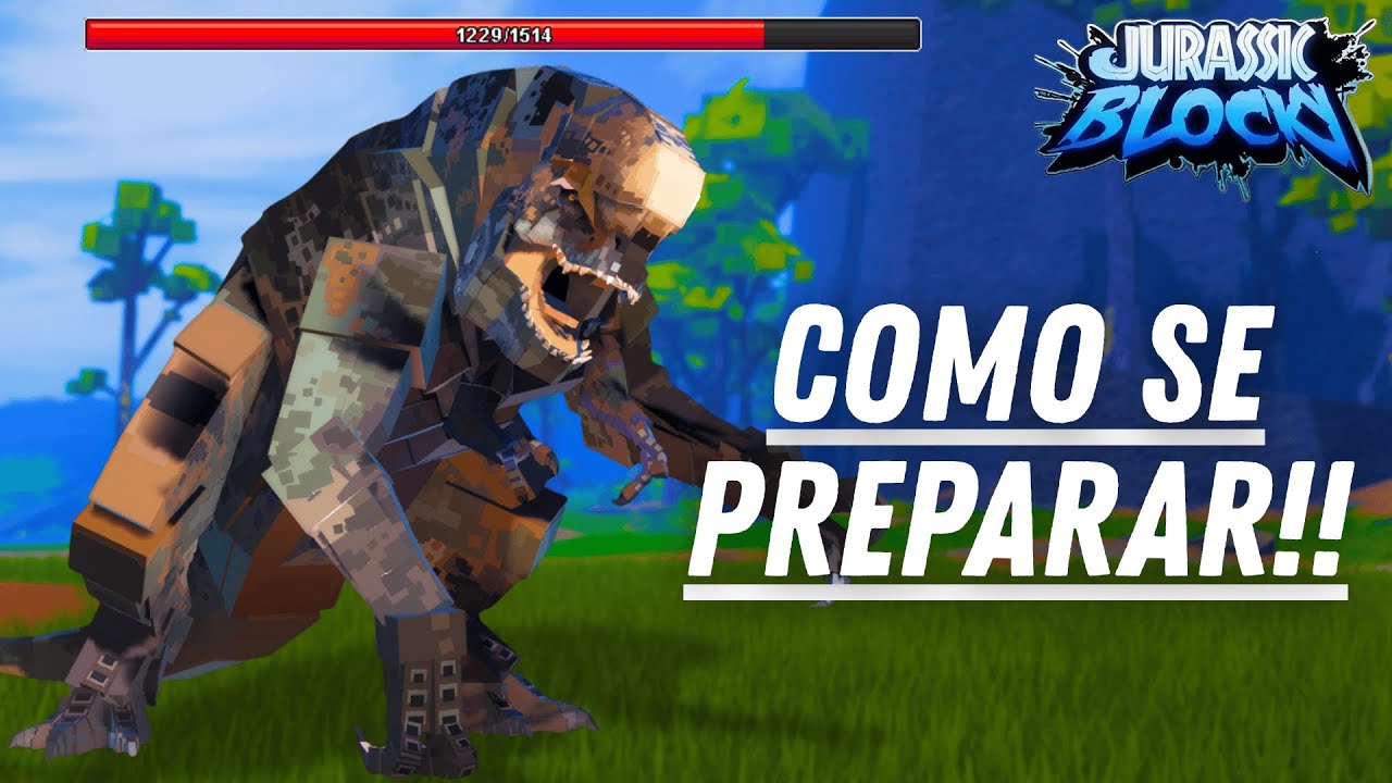 COMO SE PREPARAR PARA O D-REX EM JURASSIC BLOCKY!! | ROBLOX - YouTube