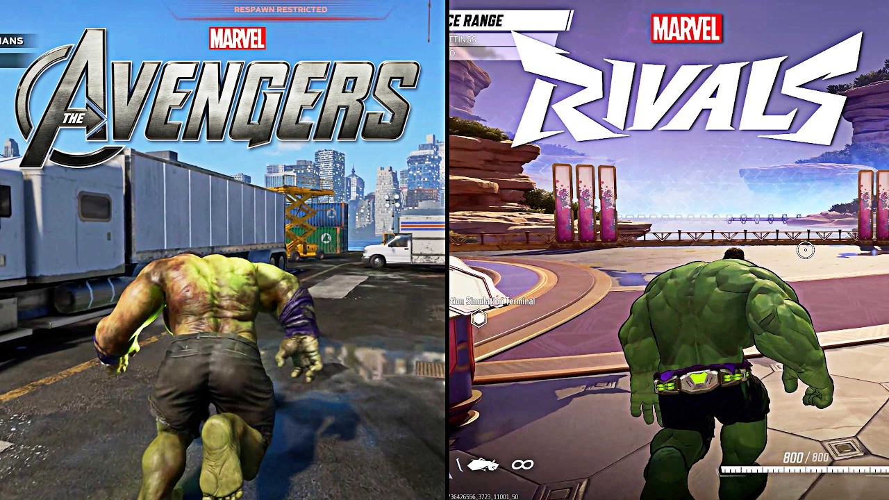 Marvel Rivals Vs Marvel Avengers | Hulk Comparison - YouTube