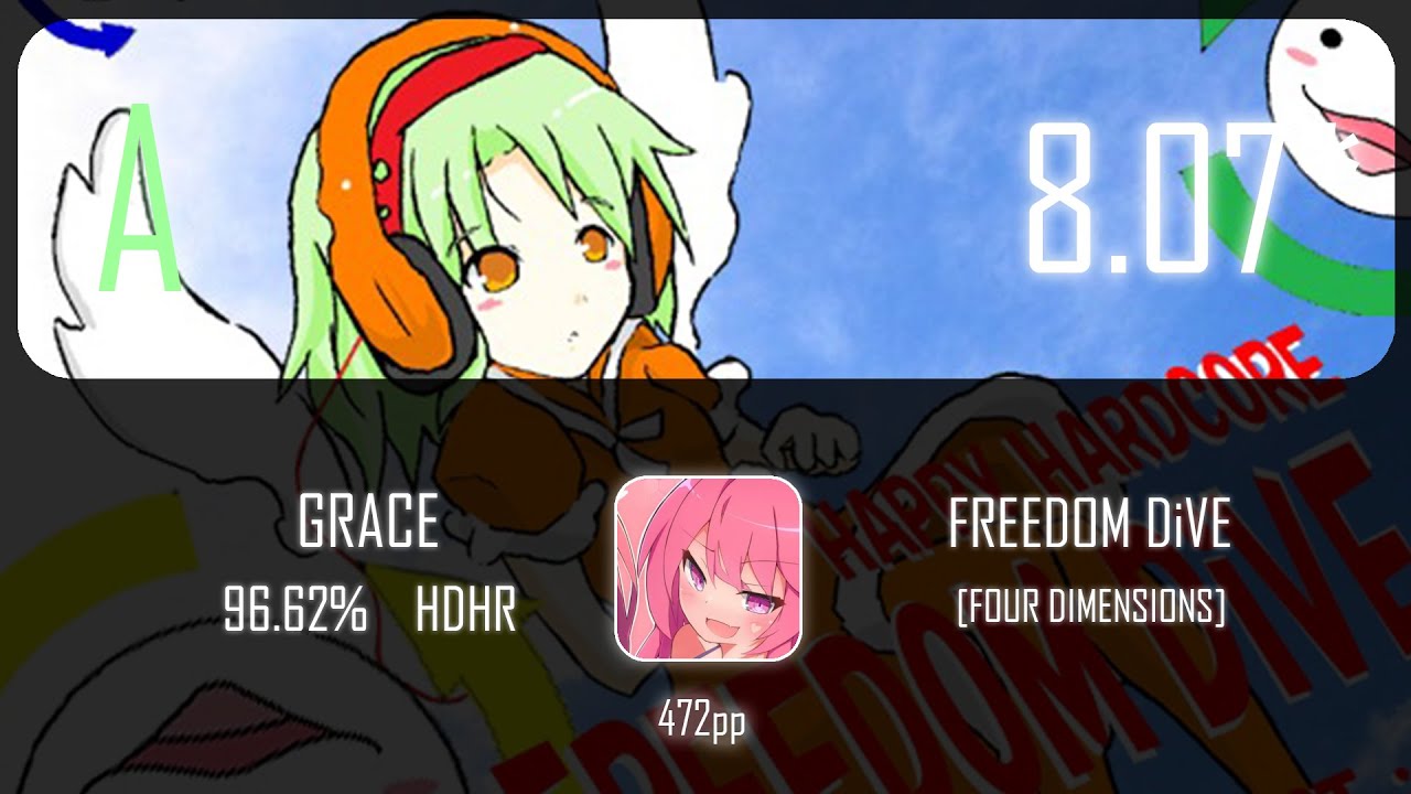 8.07⭐Grace | FREEDOM DiVE [FOUR DIMENSIONS] +HDHR 96.62% - YouTube