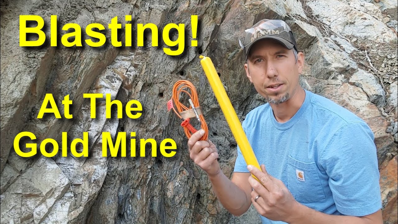Blasting for Gold! Drilling and Blasting a Gold Vein at My Mine! - YouTube