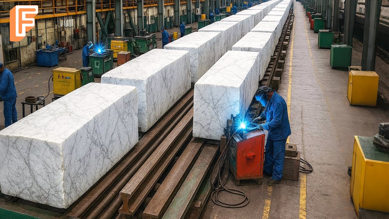 How Millions of Marble Slabs Worth Billions Of Dollars Are Made — From ...