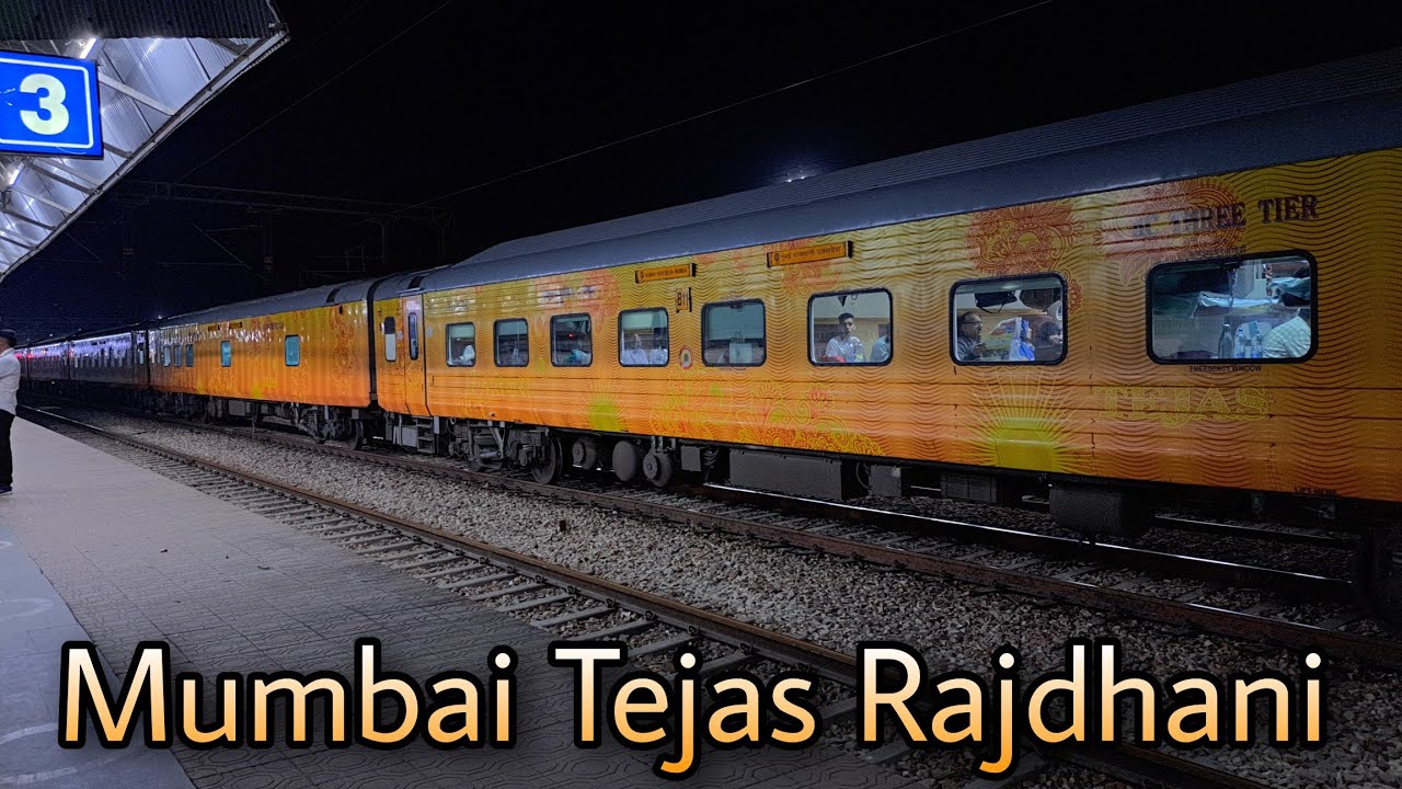 12952 Mumbai Central Tejas Rajdhani Halting at Bharatpur Junction due ...