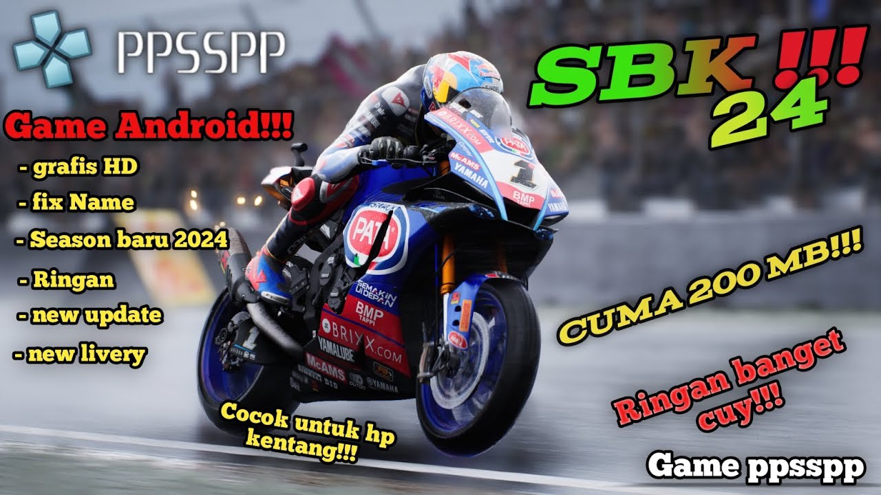 GAME BALAP MOTOR!!! RINGAN CUMA 200MB!!! SBK 07 MOD SBK 24 - YouTube