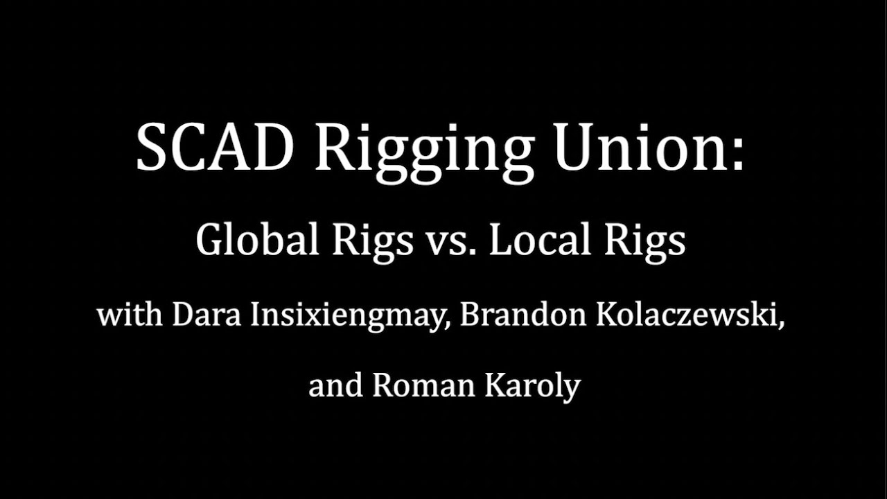Rigging Union Spring Quarter Meeting 2 - Global Rigs vs. Local Rigs ...