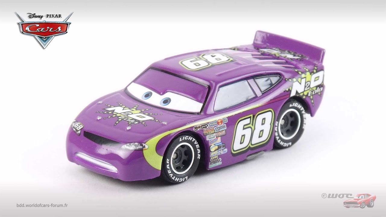 BDD World of Cars - N2O Cola (Manny Flywheel), Rubber Tires - YouTube