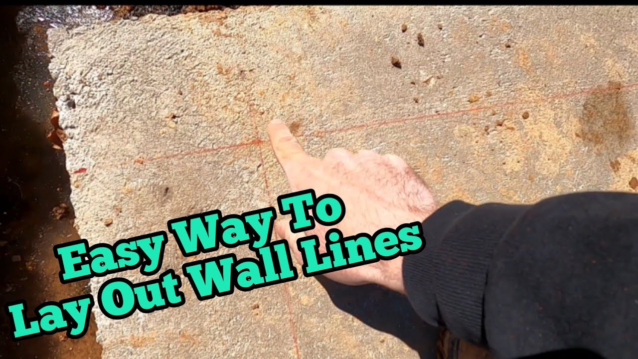 How To Lay Out Block Walls - YouTube